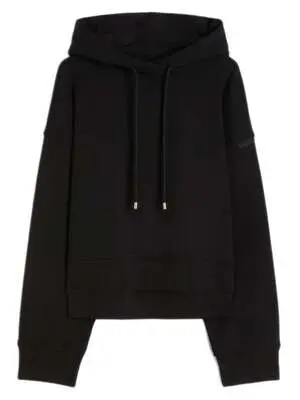 Sportmax Regular Fit Hooded Sweatshirt - Black