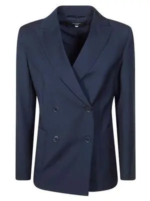 Max Mara Weekend Double-breasted Jacket - Blu