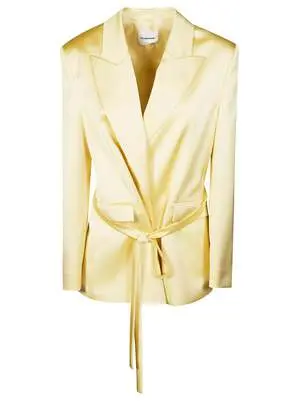 Andamane Mini Belted Kimono Jacket For - Giallo