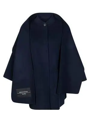 Max Mara Weekend Double Wool Coat For - Blu