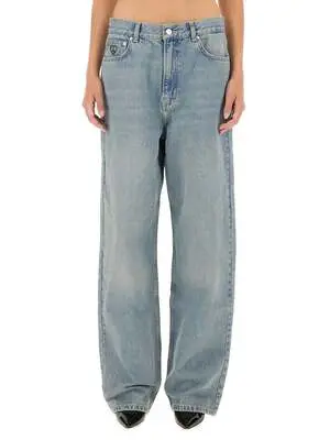 Moschino Straight Leg Pants - Denim