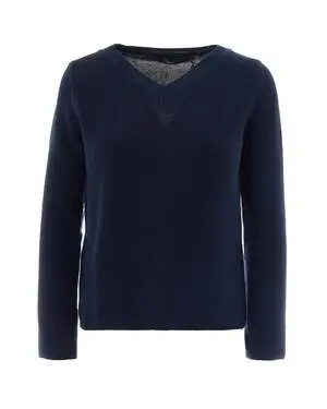 Max Mara V-neck Fine Knit Sweater - Blu