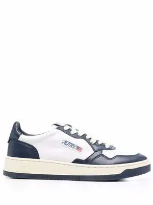 AUTRY Two-tone Leather Sneakers - Blu