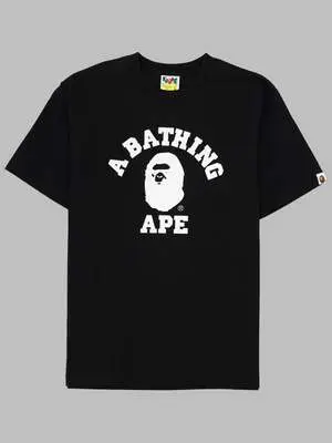 A BATHING APE Graphic Cotton T-shirt - Black