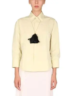 JIL SANDER Boxy Fit 3/4 Sleeve Shirt