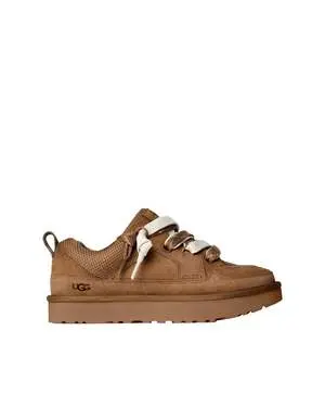 UGG Essential Leather Lace-up Sneakers - Chestnut