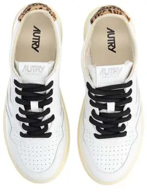 AUTRY Medalist Low Sneakers In White Leather - Multicolour