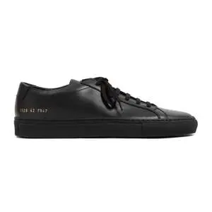 COMMON PROJECTS Achilles Low Nappa Leather Sneakers - Black
