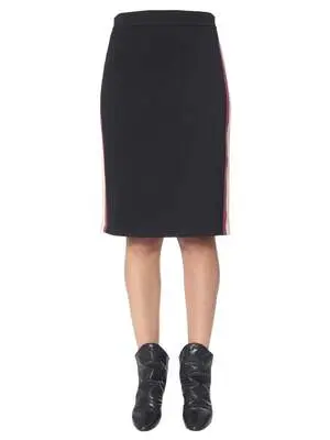 MARANT ETOILE Elasticated Waistband Mini Skirt - Black