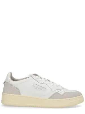 AUTRY Leather And Suede Sneakers - White
