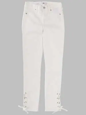 7 For All Mankind Mini High-rise Jeans With Tie Detail