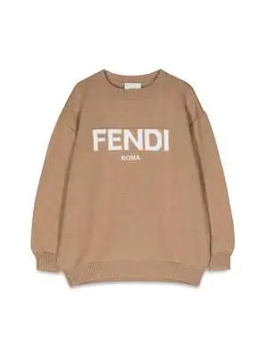 Fendi Crewneck Sweater With Logo