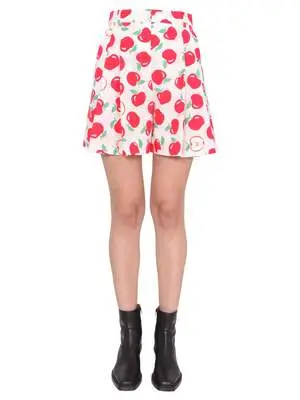 Moschino Printed Cotton Poplin Shorts - Multicolour