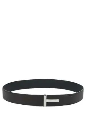 TOM FORD Reversible T Icon Belt - Brown