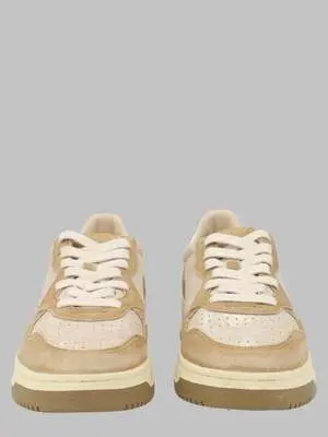 AUTRY AUTRY Suede And Leather Low-Top Sneakers Multicolour