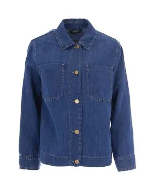 Max Mara Denim Jacket With Classic Collar - Blu Notte
