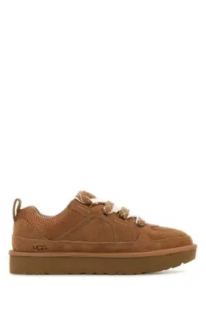 UGG Suede And Recycled Canvas Mesh Low Top Sneakers - Brown