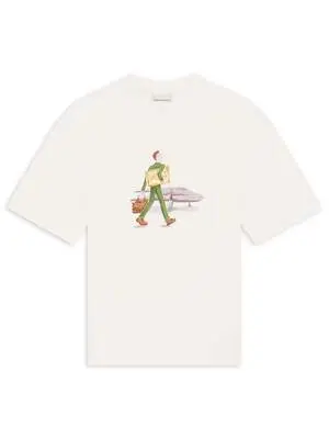 Drole De Monsieur Stylish Graphic Tee - White