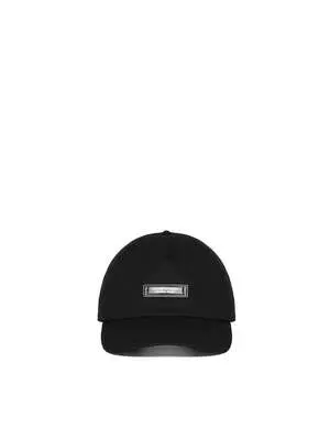 Moncler Baseball Cap With Logo Applique - Black