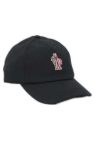 Moncler Baseball Cap With Logo Applique - Black