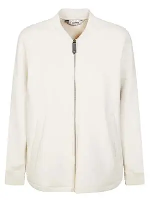 Max Mara Mini Scuba Bomber Jacket - Bianco
