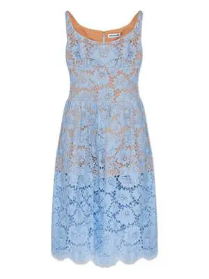 SELF-PORTRAIT Mini Dress With Hidden Back Zip And Internal Corset - Clear Blue