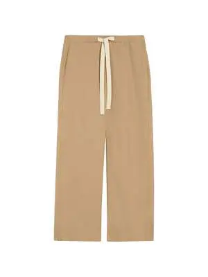Max Mara 's Max Mara Straight Leg Cotton Trousers - Size S Beige