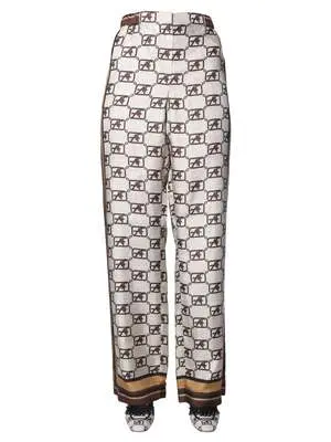 Alberta Ferretti Monogram Print Trousers