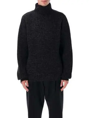 LEMAIRE Luxurious Alpaca And Yak Blend Sweater For - Black Mink
