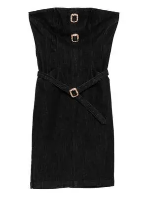 SELF-PORTRAIT Mini Dress With Exposed Zip Closure Size
