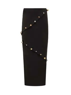 AWAKE MODE Button Detailed Mini Skirt