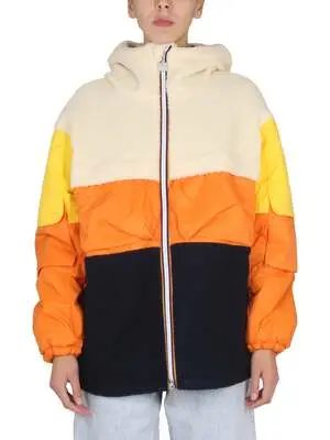 K-WAY Sherpa Colorblock Zip-up Jacket - Multicolour