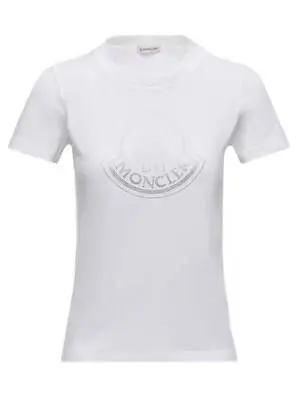 Moncler Ribbed Short Sleeve Tee - White