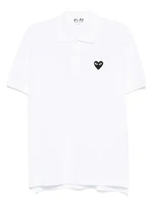 Play Comme Des Garcon Emblem Knit T-shirt - White