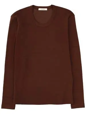 LEMAIRE Essential Cotton Top For Fw25 Collection - Brown