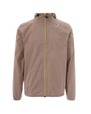 K-WAY Lightweight Hooded Jacket - Beige Taupe
