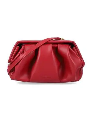 THE MOIRÈ Mini Sculptural Pochette - Red Chilli