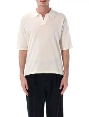 ROBERTO COLLINA Relaxed-fit Polo For - Beige