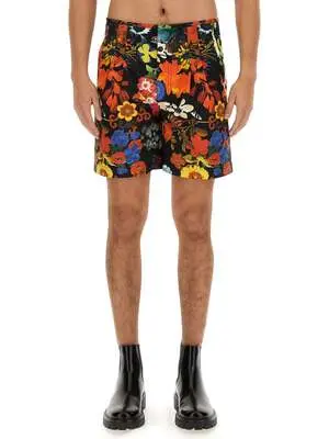 Moschino Bermuda Shorts With Floral Pattern