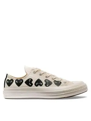 CONVERSE X COMME DES GARONS PLAY Chuck 70 Multi Hearts Sneakers - White