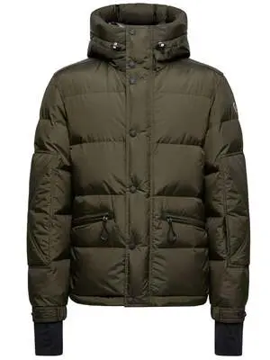 Moncler Down-filled Mini Jacket With Adjustable Hood - Green