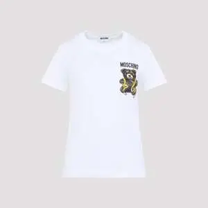 Moschino Teddy Bear Graphic Cotton T-shirt - White
