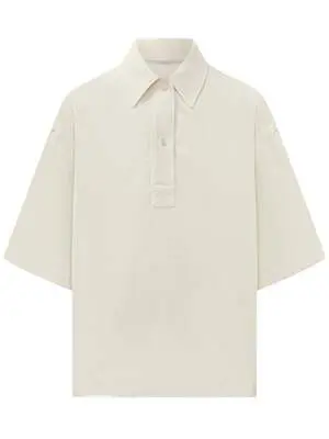 Studio Nicholson Oversized Shirt With Button Detail - Chalk