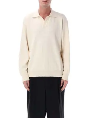 ROBERTO COLLINA Polo Collar Sweater - Beige