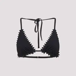 Jacquemus Le Haut De Maillot Picot Bikini Top - Black