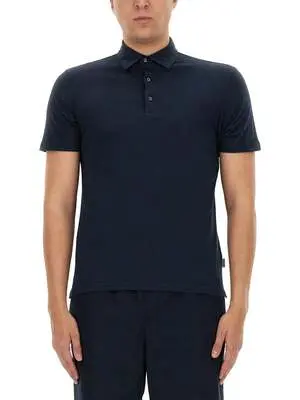 Aspesi Short Sleeve Polo Shirt - Blue
