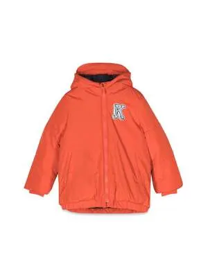 Kenzo Down Jacket With Hood - Orange