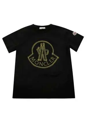 Moncler Mini Logo Short Sleeve T-shirt - Nero