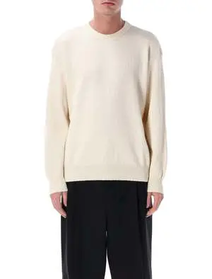 ROBERTO COLLINA Irregular Texture Crewneck Sweater - Beige