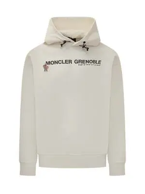 Moncler Hooded Sweatshirt - Bianco